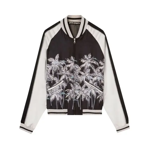 Palm Angels Allover Palms Souvenir Jacket - Black