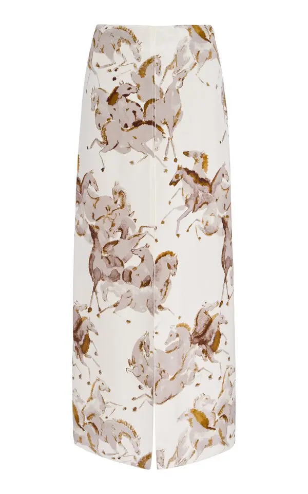 Altuzarra Benji Printed Silk Maxi Skirt - Print