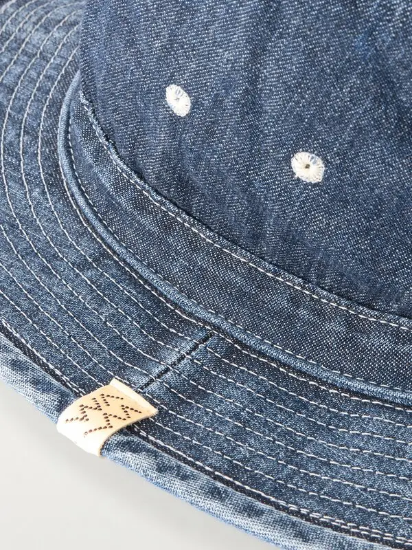 Visvim Logo-appliqued Denim Fedora