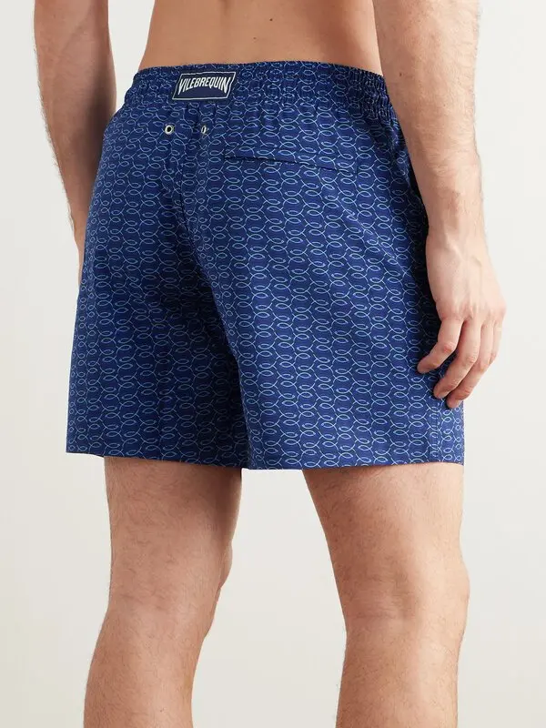 Vilebrequin Moopea Straight-leg Mid-length Printed Swim Shorts