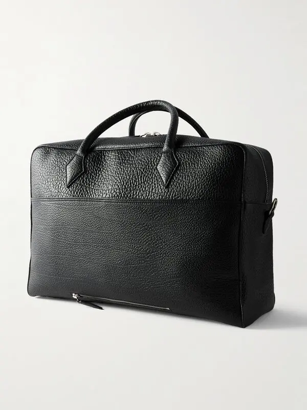 METIER Closer Two Day Full-grain Leather Weekend Bag