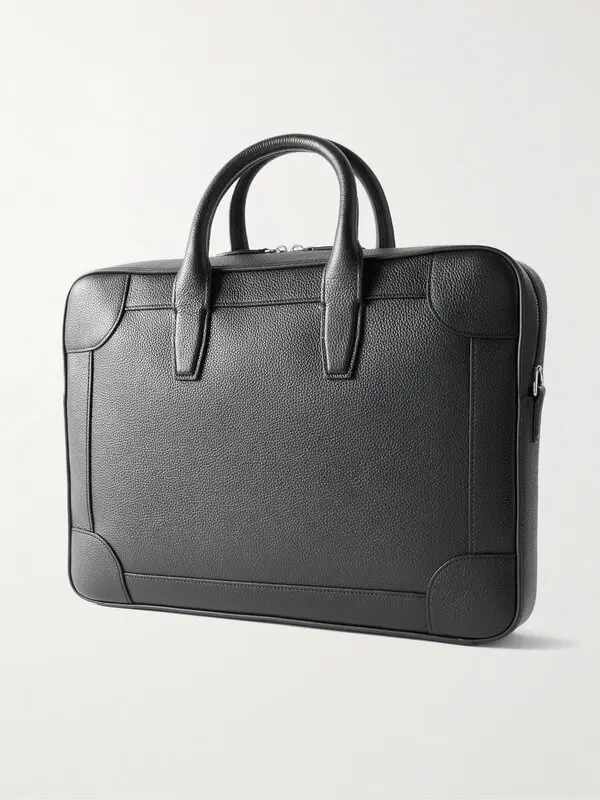 Mulberry Belgrace Full-grain Leather Briefcase - Black