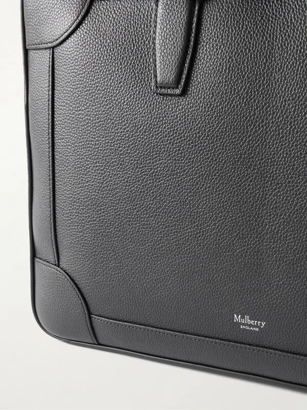 Mulberry Belgrace Full-grain Leather Briefcase - Black