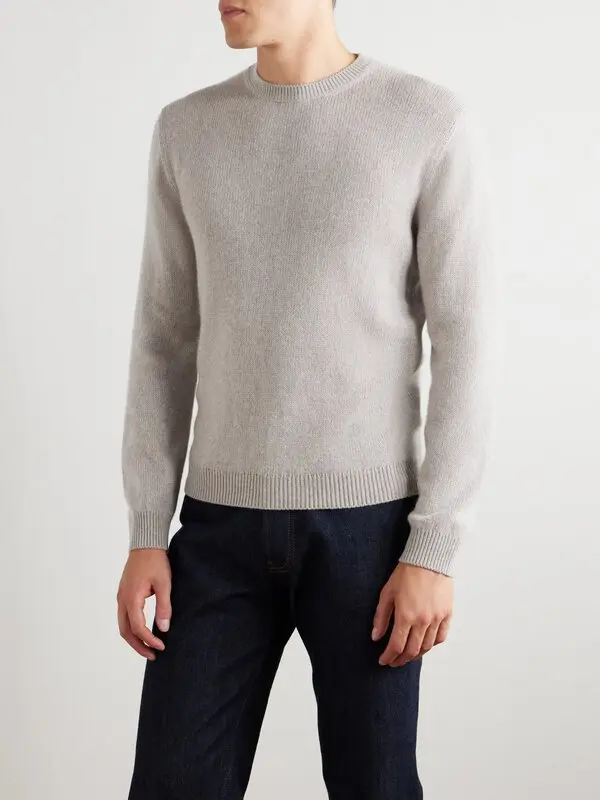 Loro Piana Fobello Cashmere Sweater - Gray