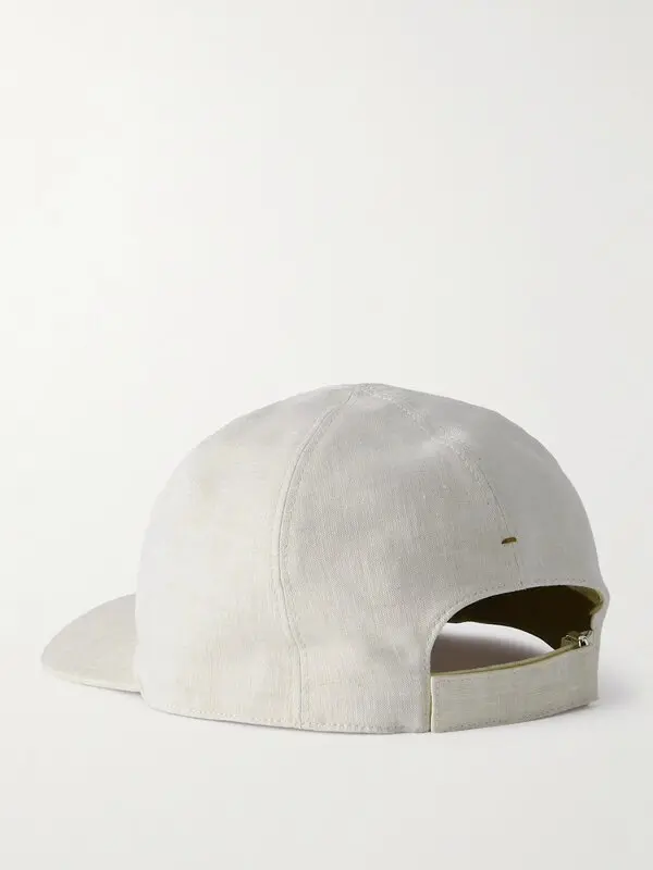 Loro Piana Logo-embroidered Baseball Cap - Gray