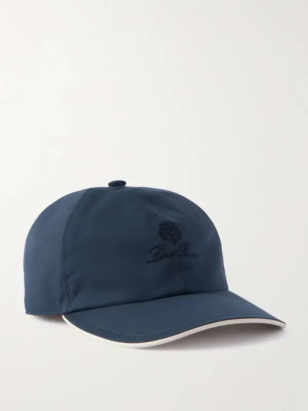 Loro Piana Logo-embroidered Storm System® Baseball Cap - Navy