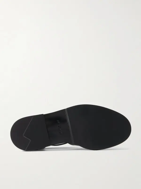 J.M. WESTON Leather Fisherman Sandals - Black