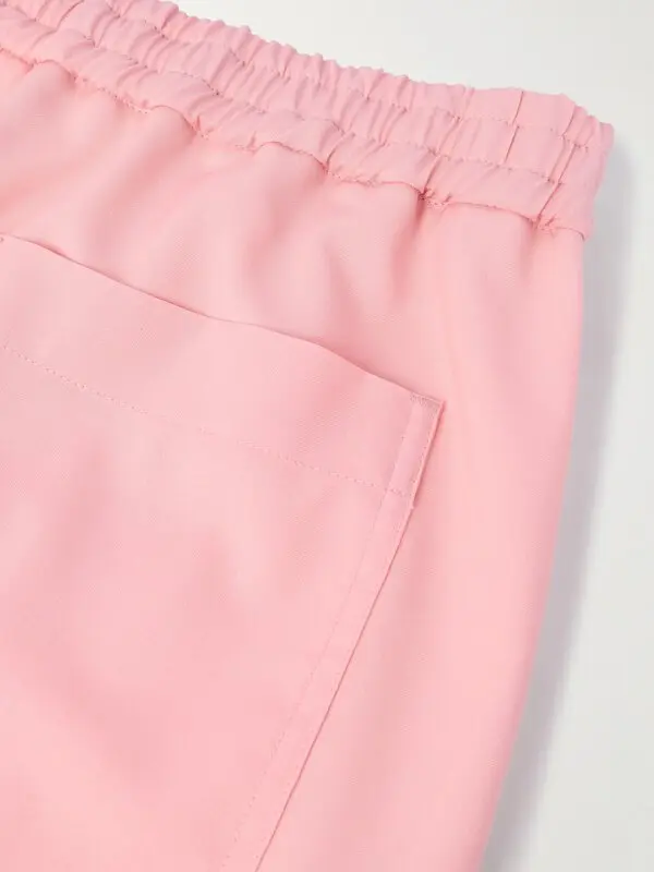 Loewe Straight-leg Logo-embroidered Wool Shorts