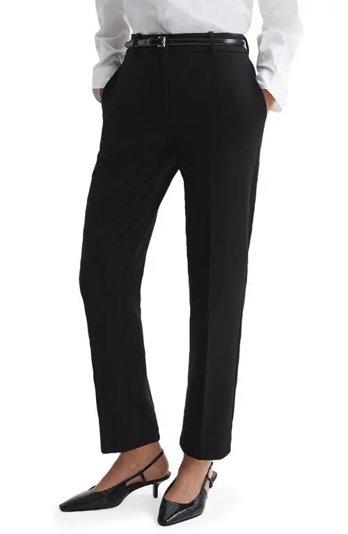 REISS Slim Fit Tapered Pants - Black