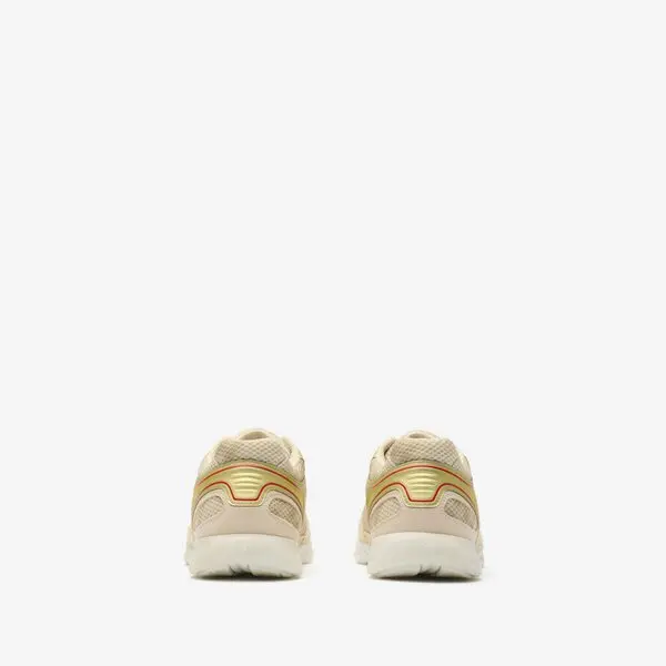 Burberry Check Matrix Sport Sneakers - Gold/clam Beige