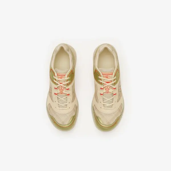 Burberry Check Matrix Sport Sneakers - Gold/clam Beige