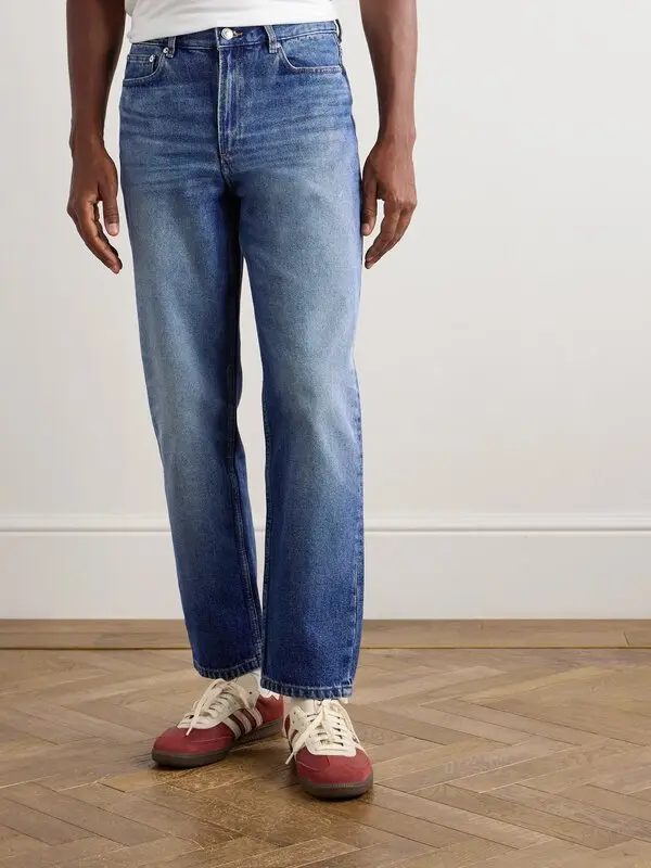 A.p.c. Martin Straight-leg Cropped Jeans - Blue