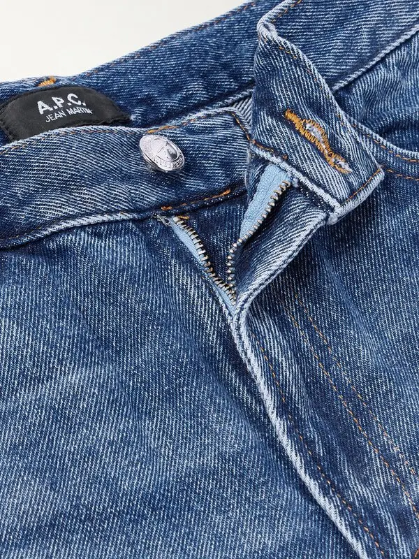 A.p.c. Martin Straight-leg Cropped Jeans - Blue