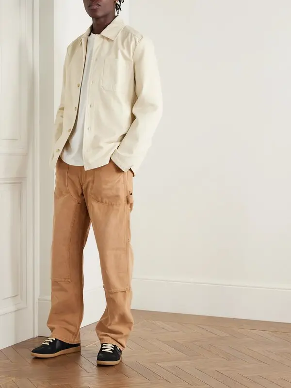 A.p.c. Jeffray Herringbone Cotton Overshirt - Neutrals