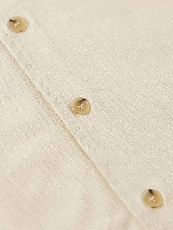 A.p.c. Jeffray Herringbone Cotton Overshirt - Neutrals