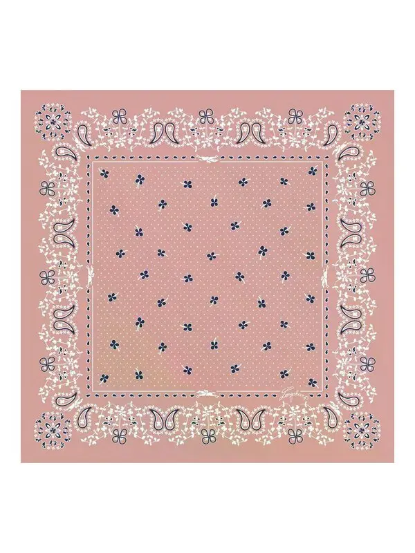Longchamp Paisley-print Scarf - Pink