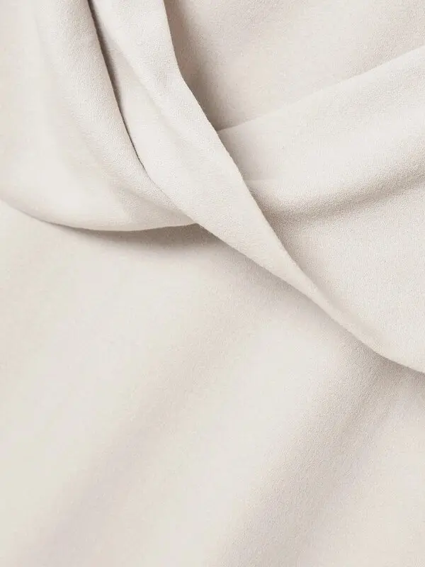 Tove Clem Draped Crepe Maxi Dress - Gray