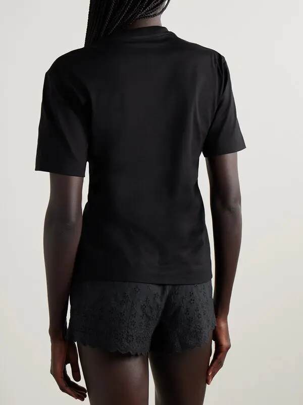 Simone Rocha Appliquéd Cotton-jersey T-shirt