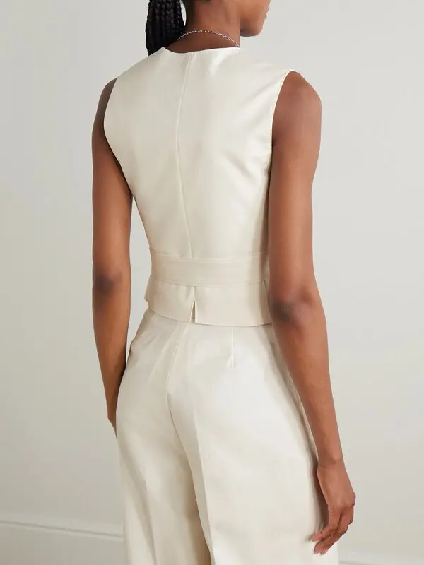 Max Mara Zampa Cotton-blend Wrap Vest