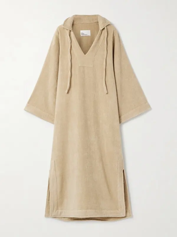 Lisa Marie Fernandez Cotton-terry Coverup - Neutrals