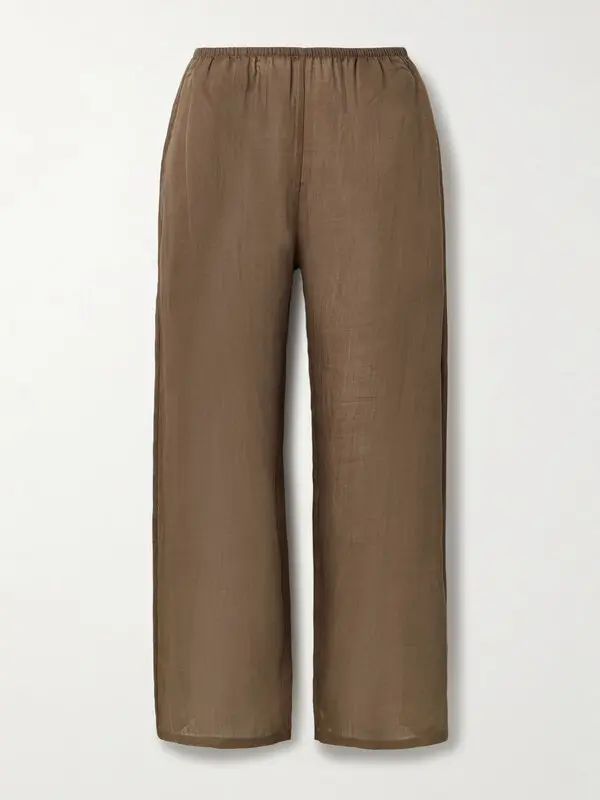 LESET Niko Cropped Ramie Pants