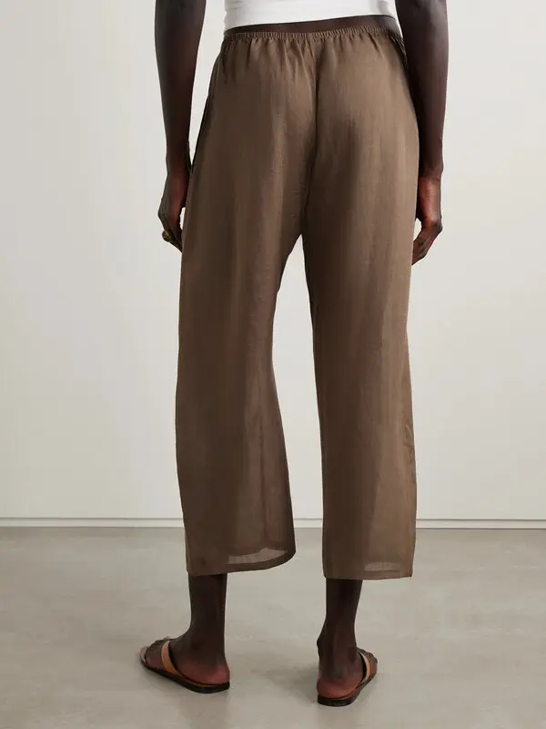LESET Niko Cropped Ramie Pants