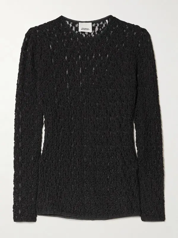 Isabel Marant Gaelle Popcorn Lace Top - Ecru