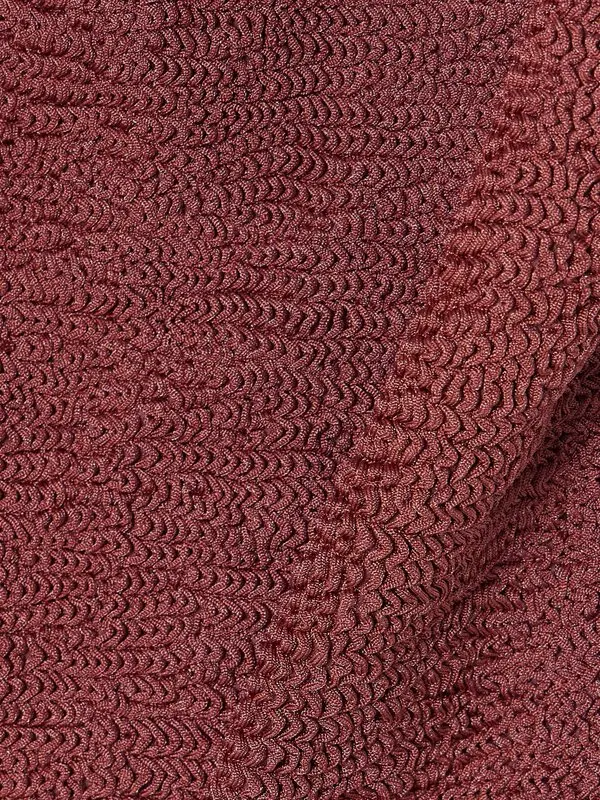 Hunza G Domino Embellished Seersucker Swimsuit