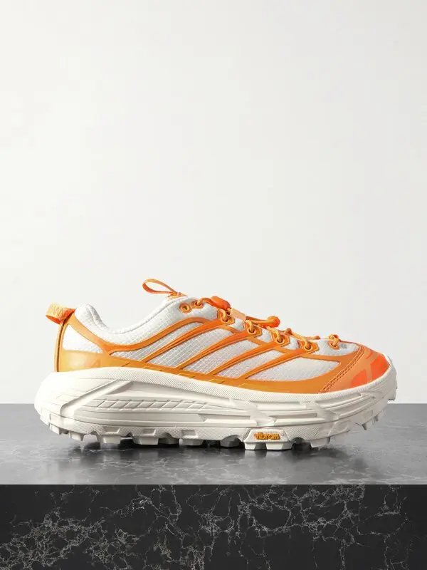 HOKA® Mafate Three2 Mesh Sneakers - Orange