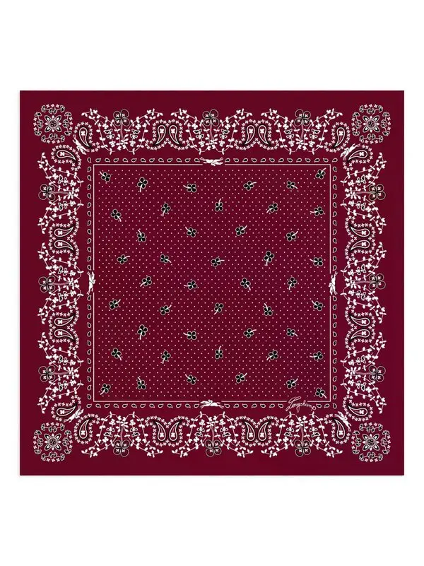 Longchamp Paisley-print Scarf - Red