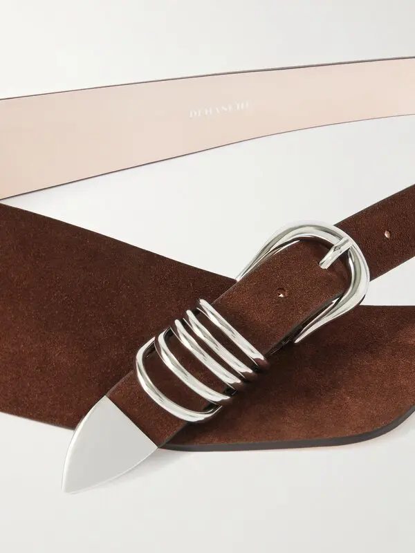 DEHANCHE Alcott Suede Belt - Brown