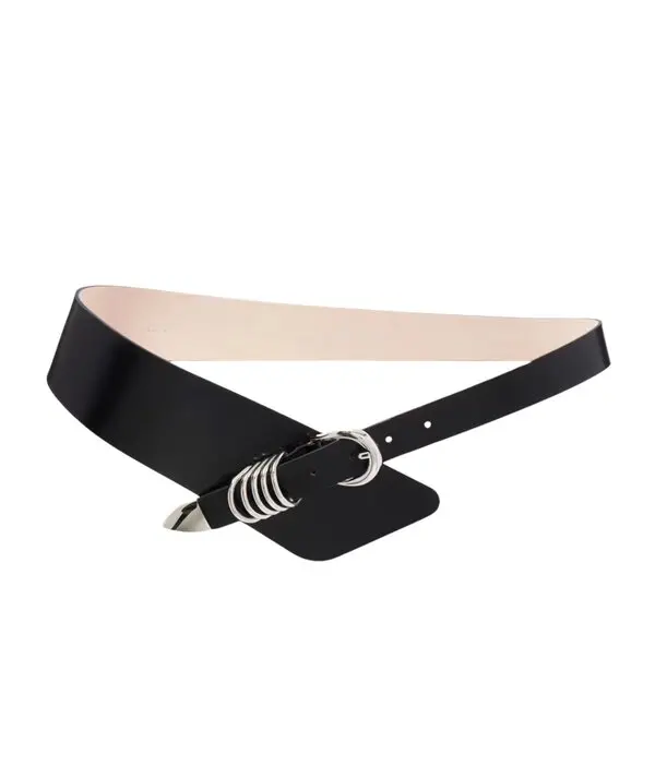 DEHANCHE Alcott Leather Belt - Black