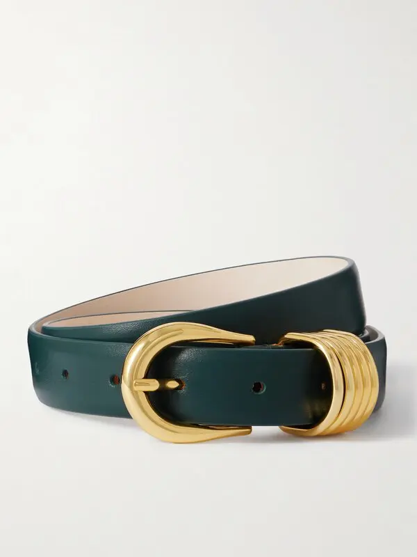 DEHANCHE Hollyhock Leather Belt - Green