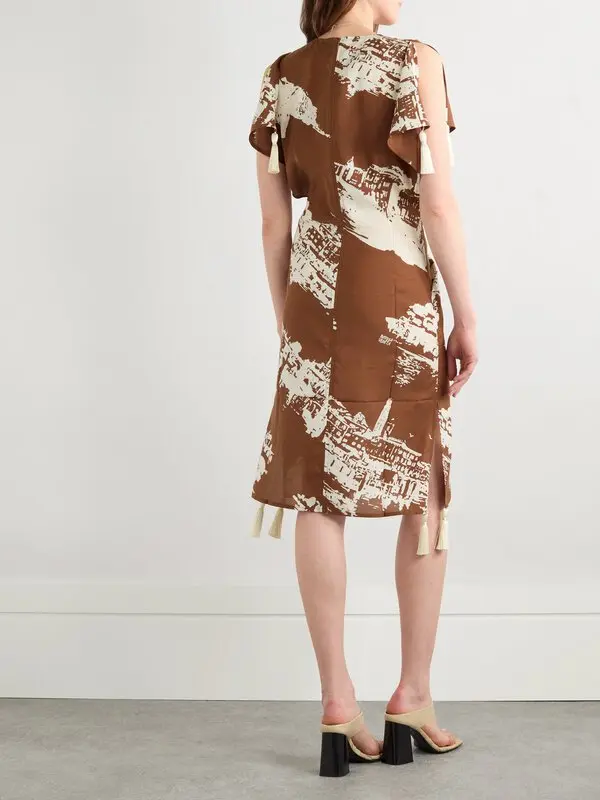 bottega veneta dress brown Fall 2009 Bottega Veneta by Tomas Maier Ad Campaign & Runway Muted Cop –  Shrimpton Couture main image 1