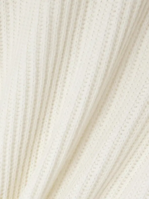 Brunello Cucinelli Ribbed Wool, Cashmere, And Silk-blend Sweater