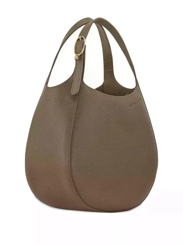 Longchamp Small Le Foulonné Round Handbag - Brown