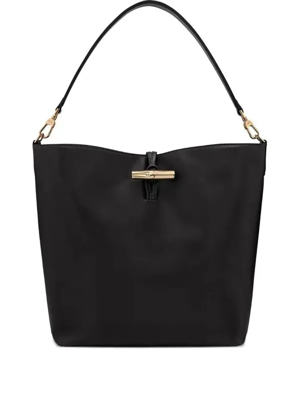 Longchamp Le Roseau Medium Leather Shoulder Bag