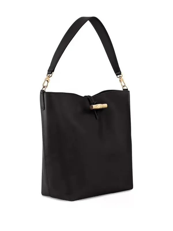 Longchamp Le Roseau Medium Leather Shoulder Bag