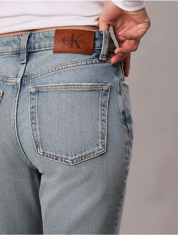Calvin Klein High Rise Straight Jeans - Riverside