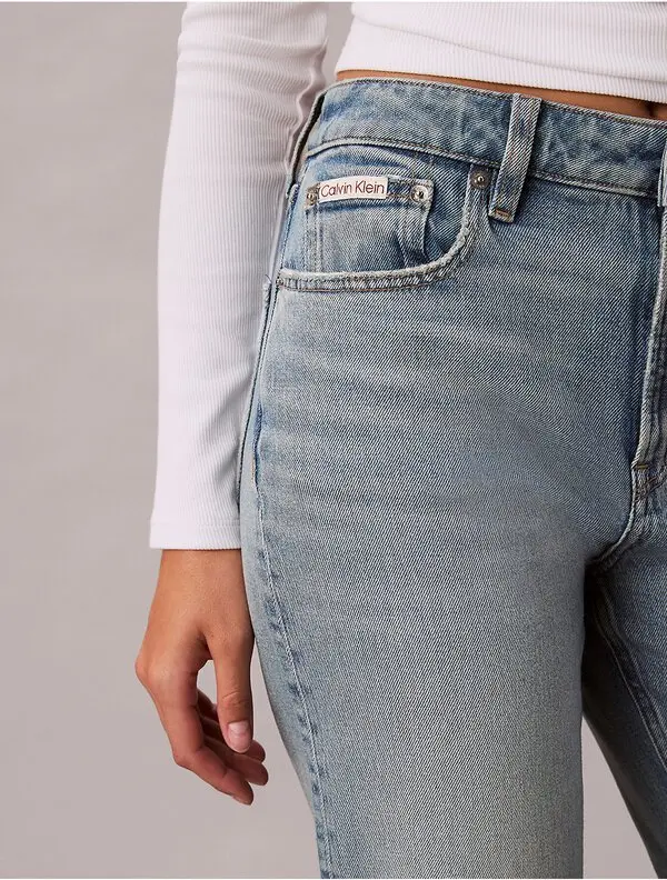 Calvin Klein High Rise Straight Jeans - Riverside