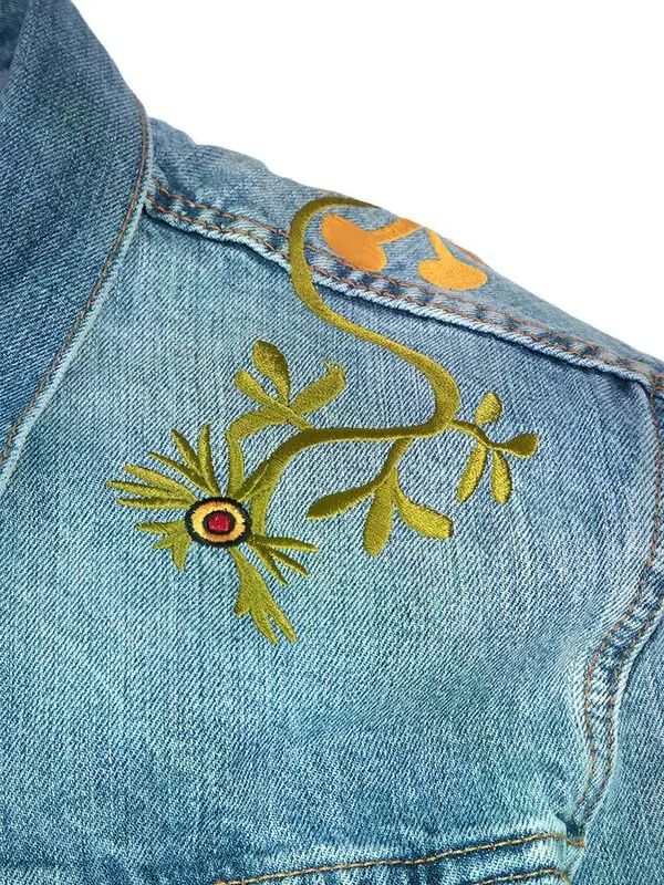 LEVI'S Floral Embroidered Denim Jacket