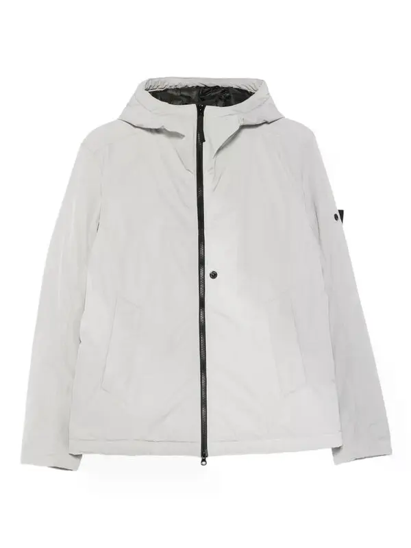Stone Island Hooded Zip-front Jacket