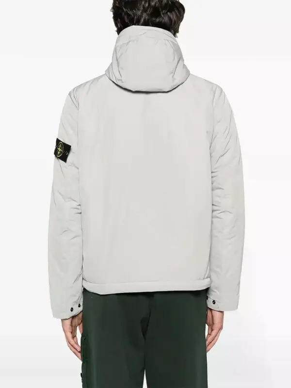 Stone Island Hooded Zip-front Jacket