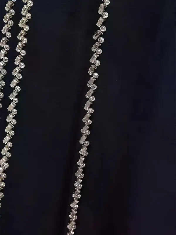 Prada Crystal-embellished Chiffon Minidress