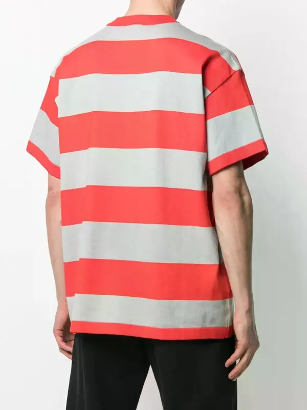 MSGM Logo-print Striped T-shirt