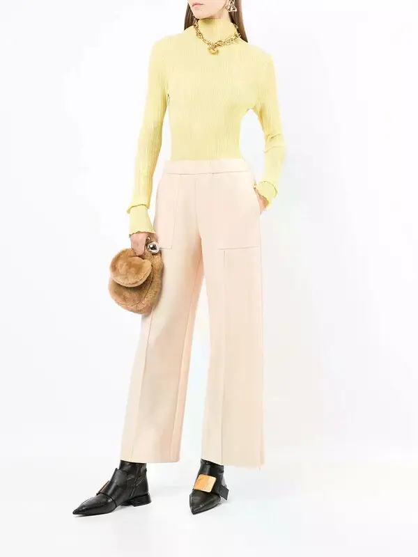 JIL SANDER Wide-leg Wool Trousers
