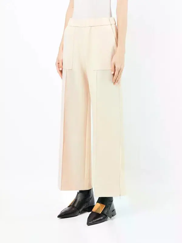 JIL SANDER Wide-leg Wool Trousers