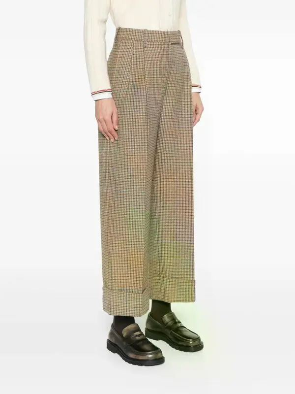 Thom Browne Ginclub Check Cheviot Tweed Trousers