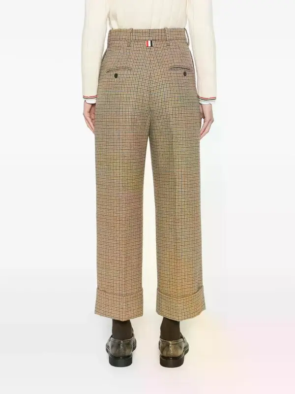 Thom Browne Ginclub Check Cheviot Tweed Trousers