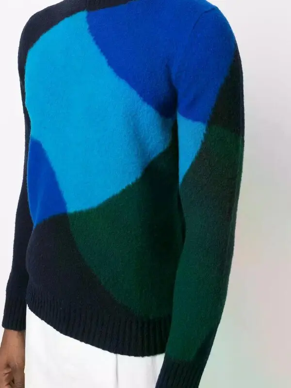 DRUMOHR Colour-block Round-neck Jumper